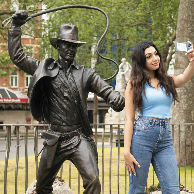Iconic Indiana Jones Statue Unveiled at… | Discover Leicester Square